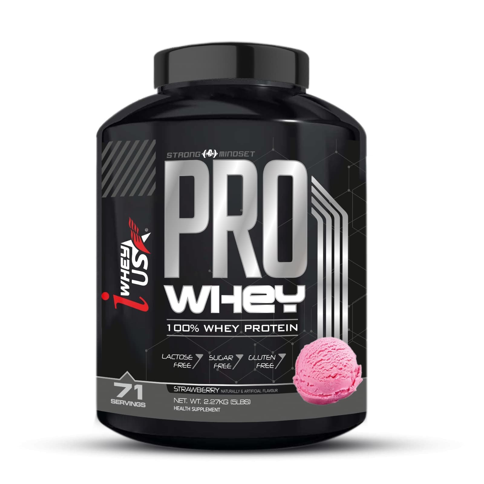 PRO WHEY (Strawberry) 2.27kg-5lbs – iwheyusa